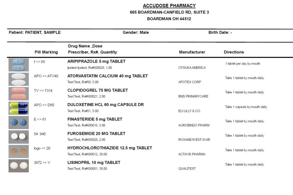 Accudose Pharmacy Patient Portal